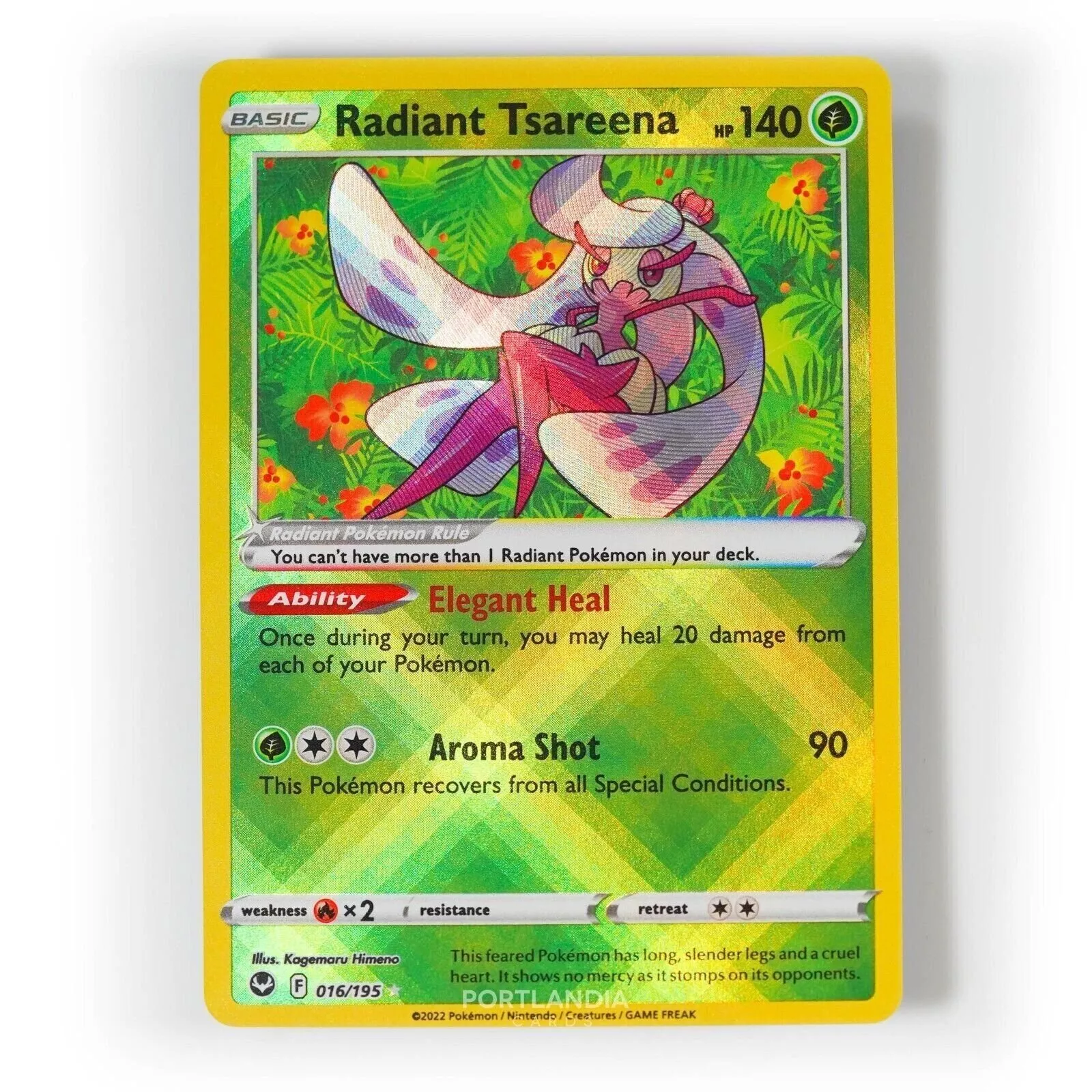 Buy the Radiant Tsareena 016/195 Reverse Holo - Pokemon Silver Tempest online at Geek Zone ...