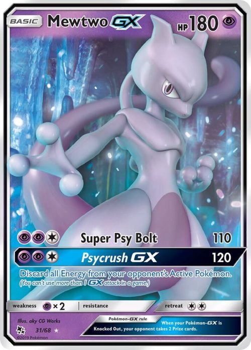 Buy the MewTwo GX 31/68 - Pokemon Hidden Fates online at Geek Zone ...
