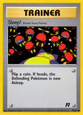 Buy the Trainer: Sleep! 79/82 - Pokemon Team Rocket (LP) online at Geek ...